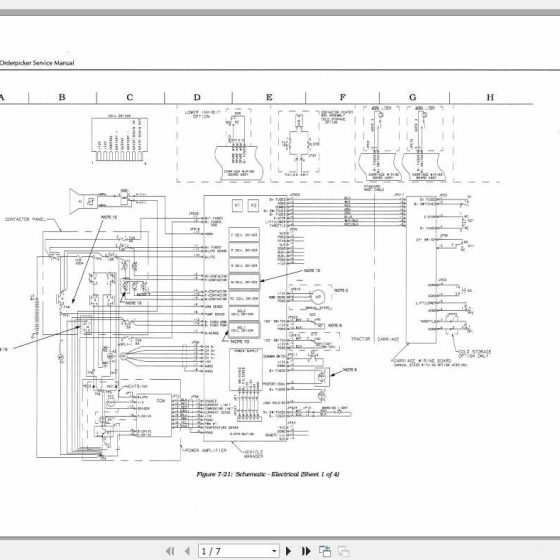 CAT Forklift Truck M30D-M50D Electrical Schematic