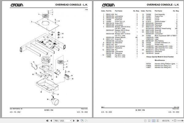 Crown Forklift 1.5 TSP Service & Parts Manual_PF7777_00