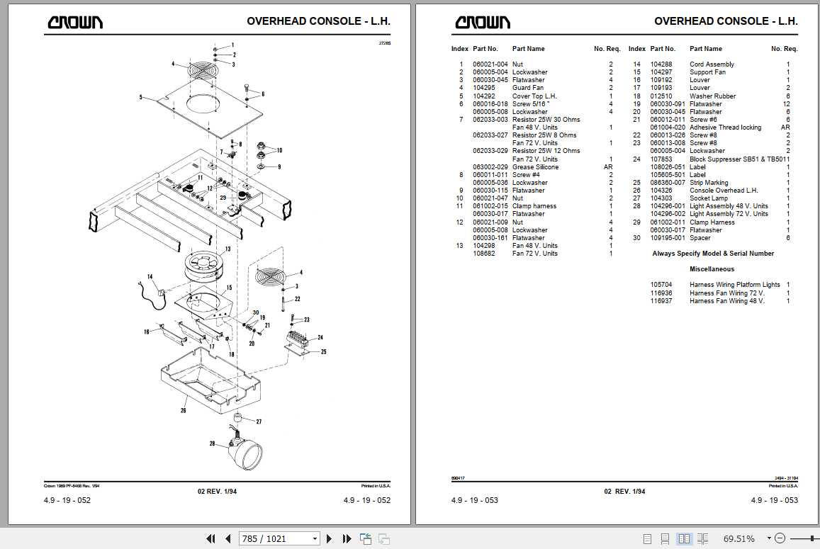 Crown Forklift 1.5 TSP Service & Parts Manual_PF7777_00