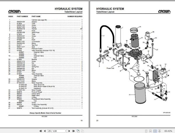 Crown Reach Stacker WD2300 Series Parts Manual_812712-006