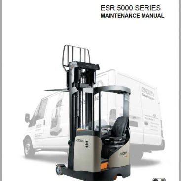 Crown Reach Pallet Stacker SH SHR 5500 AC Service & Parts Manual ...