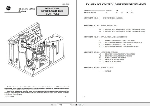 Flexi Forklift EV100 LX LXT SCR Controls Instructions