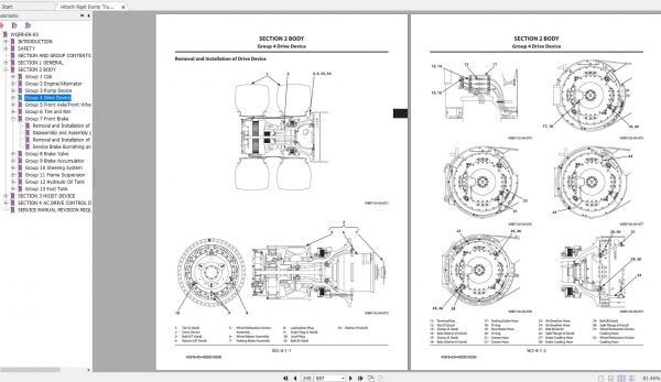 Hitachi Rigid Dump Truck EH4000AC-3 Shop Manual Updated 2021