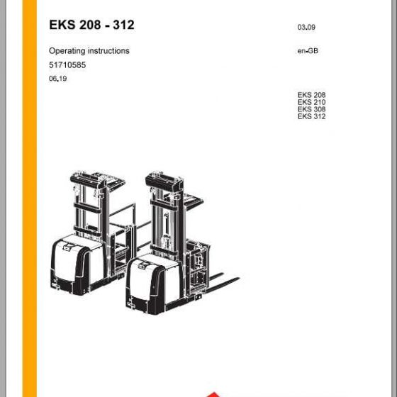 Jungheinrich Forklift EKS 210 310 412 EN Operating Instructions