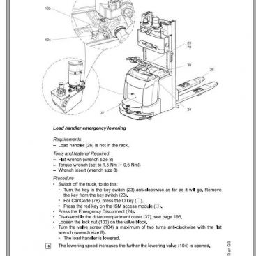 Jungheinrich Forklift ERC212-216 Z12-Z16 Operating Instructions