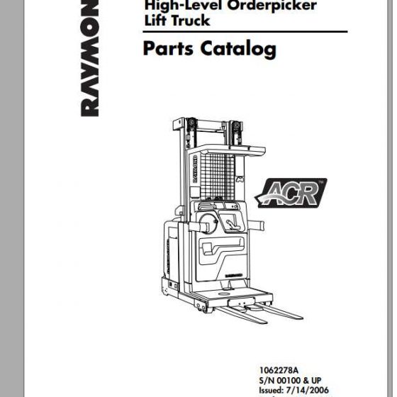 Raymond Oder Picker 261 Part Catalog & Maintenance Manual