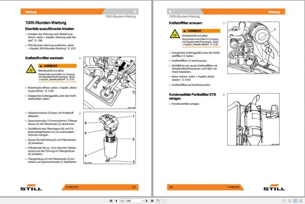 Still Diesel Forklift R70-60 R70-70 R70-80 7090-7092 User Manual DE