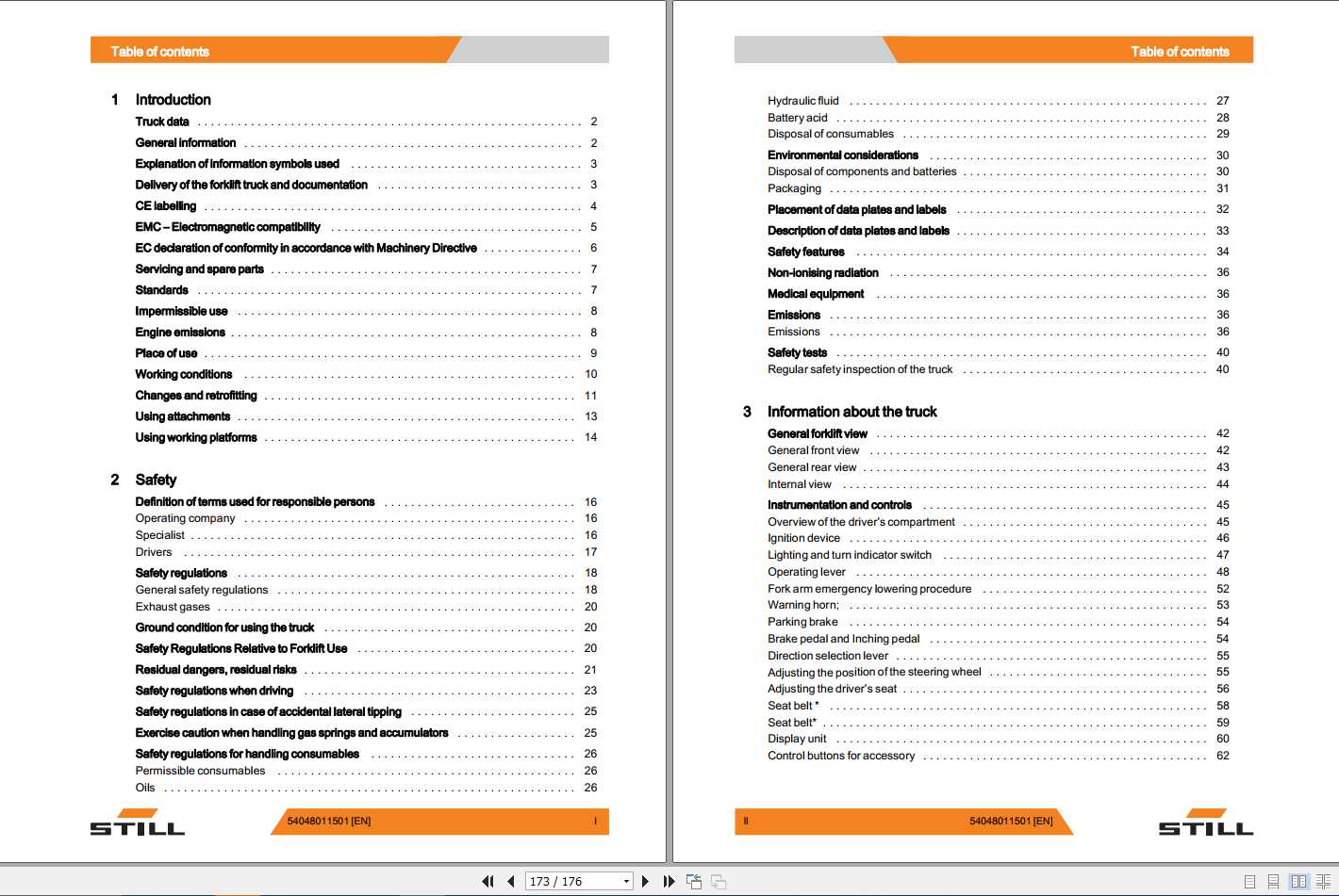 Still Diesel Forklift RC41-25 RC41-30 4091 4092 User Manual