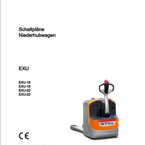 Still Pallet Truck EXU EXU-S EXU-SF Schematic Diagrams DE