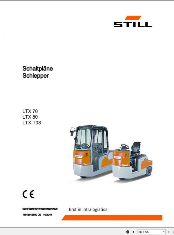 Still Tow Tractor LTX 70, LTX 80, LTX-T08 Circuit Diagrams DE