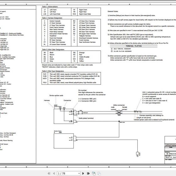 Tesla Model X SOP4 RHD Wiring Diagram_2016