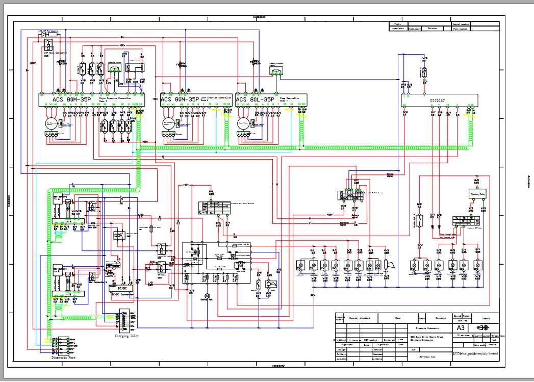 BYD CounterBalance ECB1X2X3X Electrical Schematic