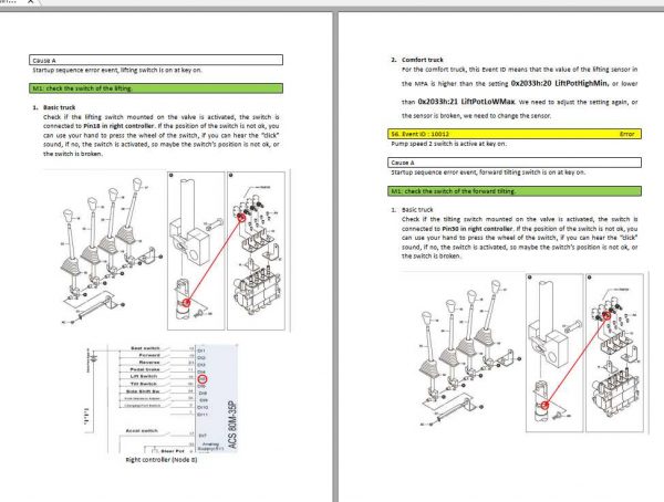 BYD Forklift Troubleshooting Error Code List