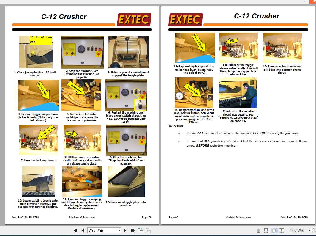 Extec Crusher C12 Operation & Maintenance Manual