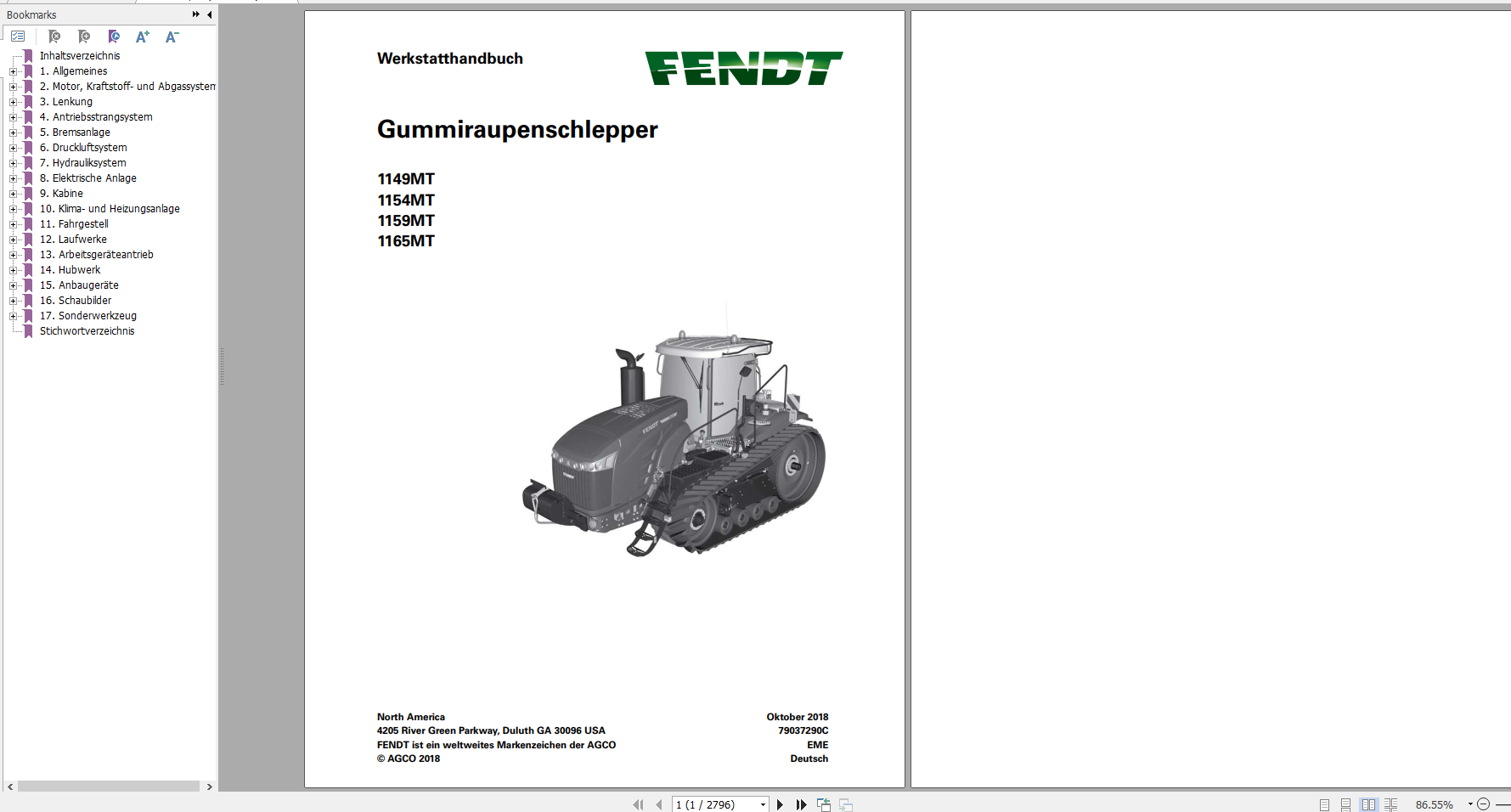 FENDT TRACTOR 24.3GB PDF DE Diagrams, Operator & Workshop Manuals ...