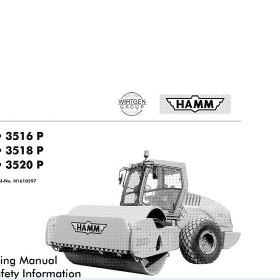 Hamm Roller 3625 HT H1.62 Electric & Hydraulic Diagrams_DE+EN