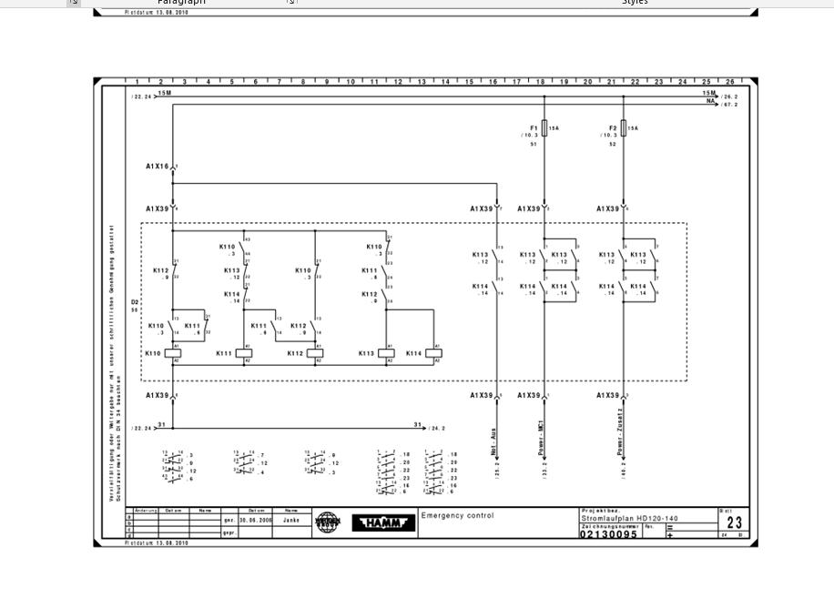 Hamm Roller HD+120 HD+140 H1.84 Electric & Hydraulic Diagrams_DE+EN