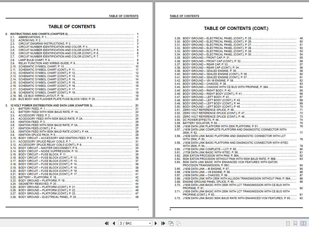 International IC Bus BE CE Series 2011-2015 Electrical Circuit Diagram