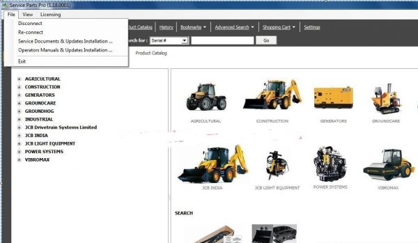 JCB Service Parts Pro SPP 2.00 [02.2017] Spare Parts Catalog - Auto ...