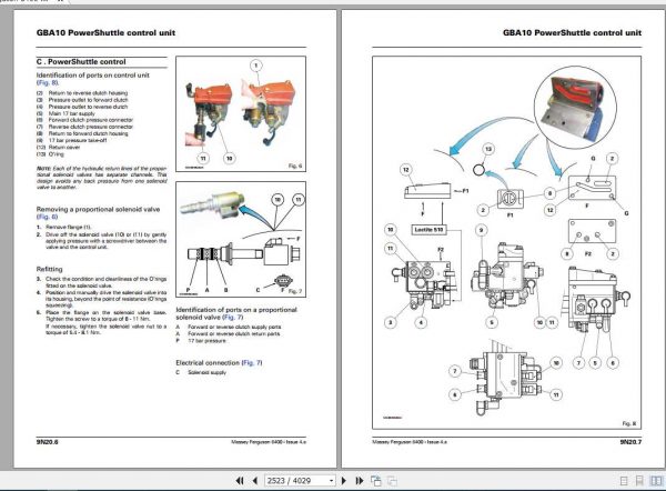 Massey Ferguson Tractors 6400 Series Workshop Service Manual