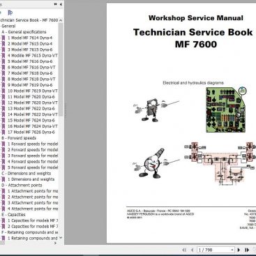 Massey Ferguson Tractors MF 8200 and 8200 xtra Series Workshop Manual