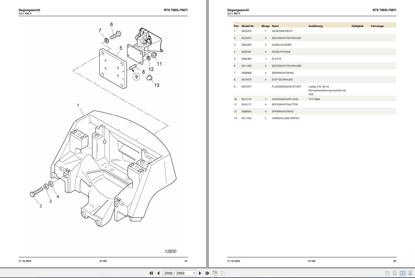 Still Diesel Fork Truck R70-20I R70-25I R70-30I (R7065-R7067) Spare ...
