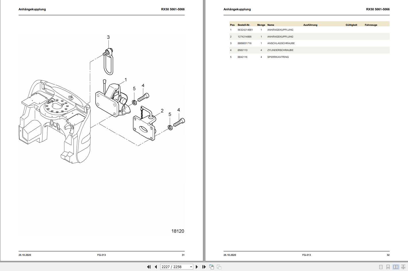 Still Electric Fork Truck RX50-10 RX50-13 RX50-15 RX50-16 (5060-5066 ...