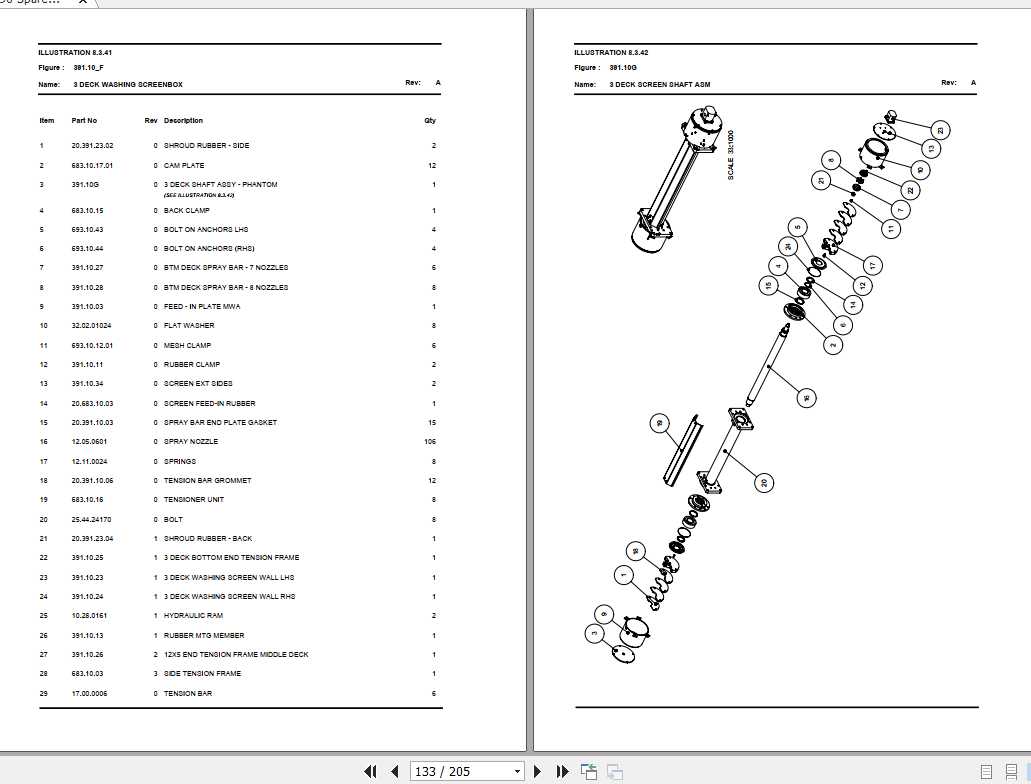 Terex Finlay Crusher 390 Parts Catalog