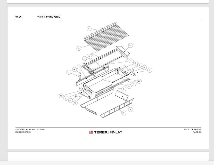 Terex Finlay Mobile Screen 390 Illustrated Parts Catalog