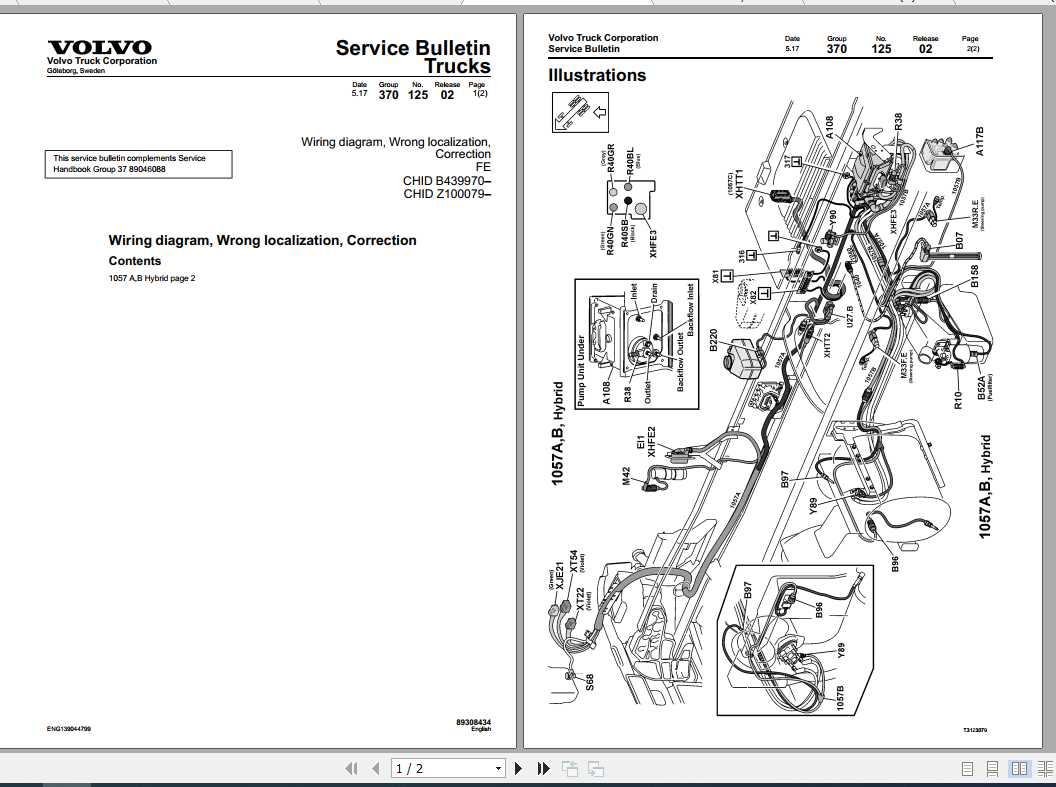 Volvo Trucks Buses FE Electrical Wiring Diagram