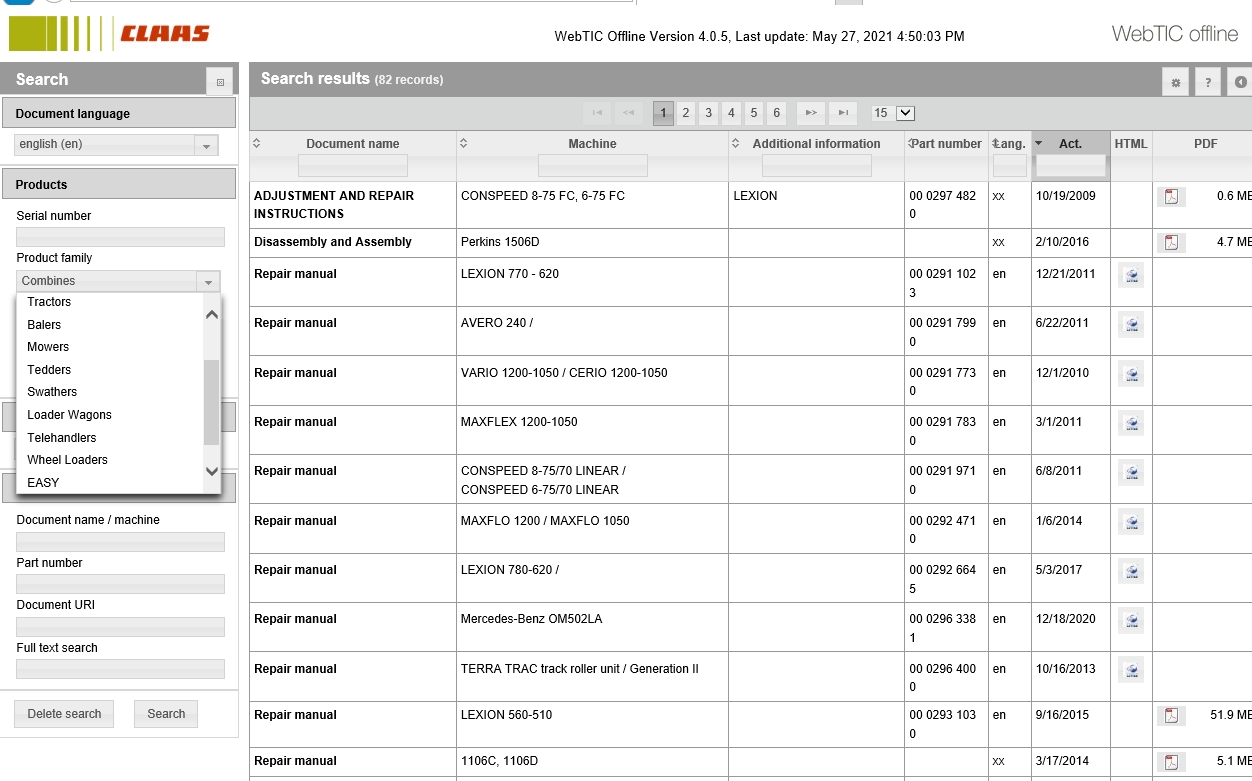 Try to click here to get the best products CLAAS WebTIC Offline_EN_06 ...