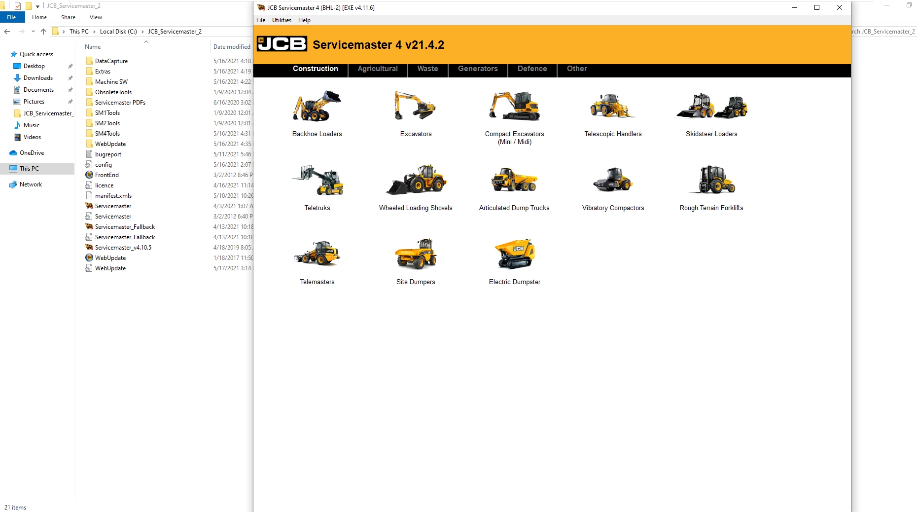 JCB ServiceMaster 4 v21.4.2 [05.2021] Diagnostic Software DVD How To ...
