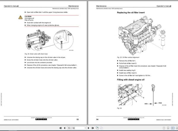 Liebherr Diesel Engine D9508 A7-03 Operator's Manual_31-03-2021