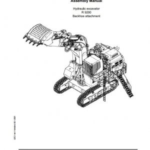 Liebherr Mining Crawler Excavator R996B 1281 Backhoe Assembly Manual_03 ...