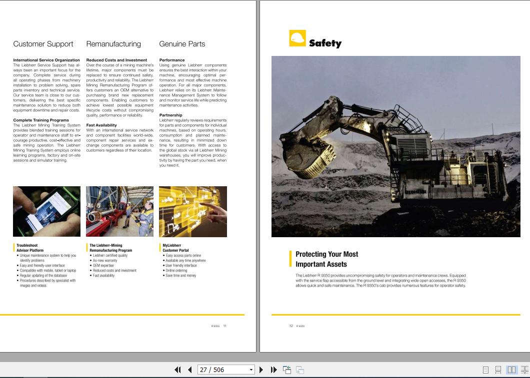 Liebherr Mining Crawler Excavators R9350 411 1001 Operating Manual_03 ...