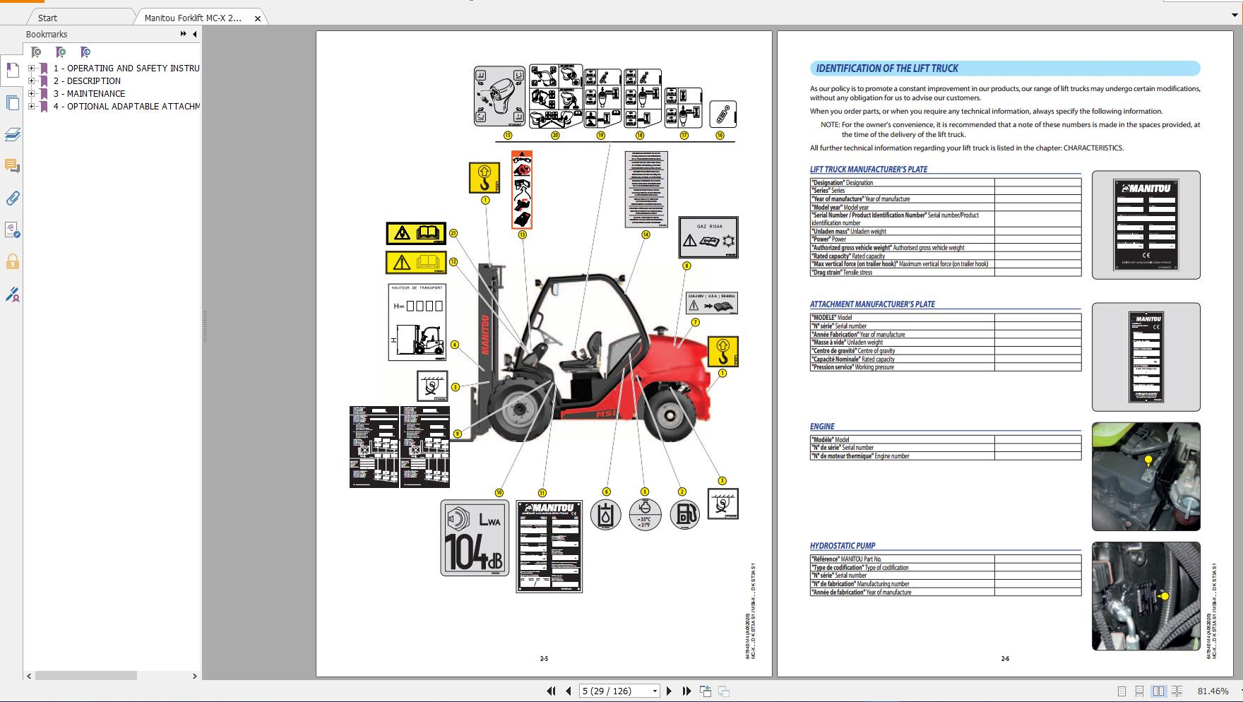 Manitou MC,MHT,MLT,MT,MT-X,MXT PDF 2.14 GB Updated 2021 Operator Manual ...