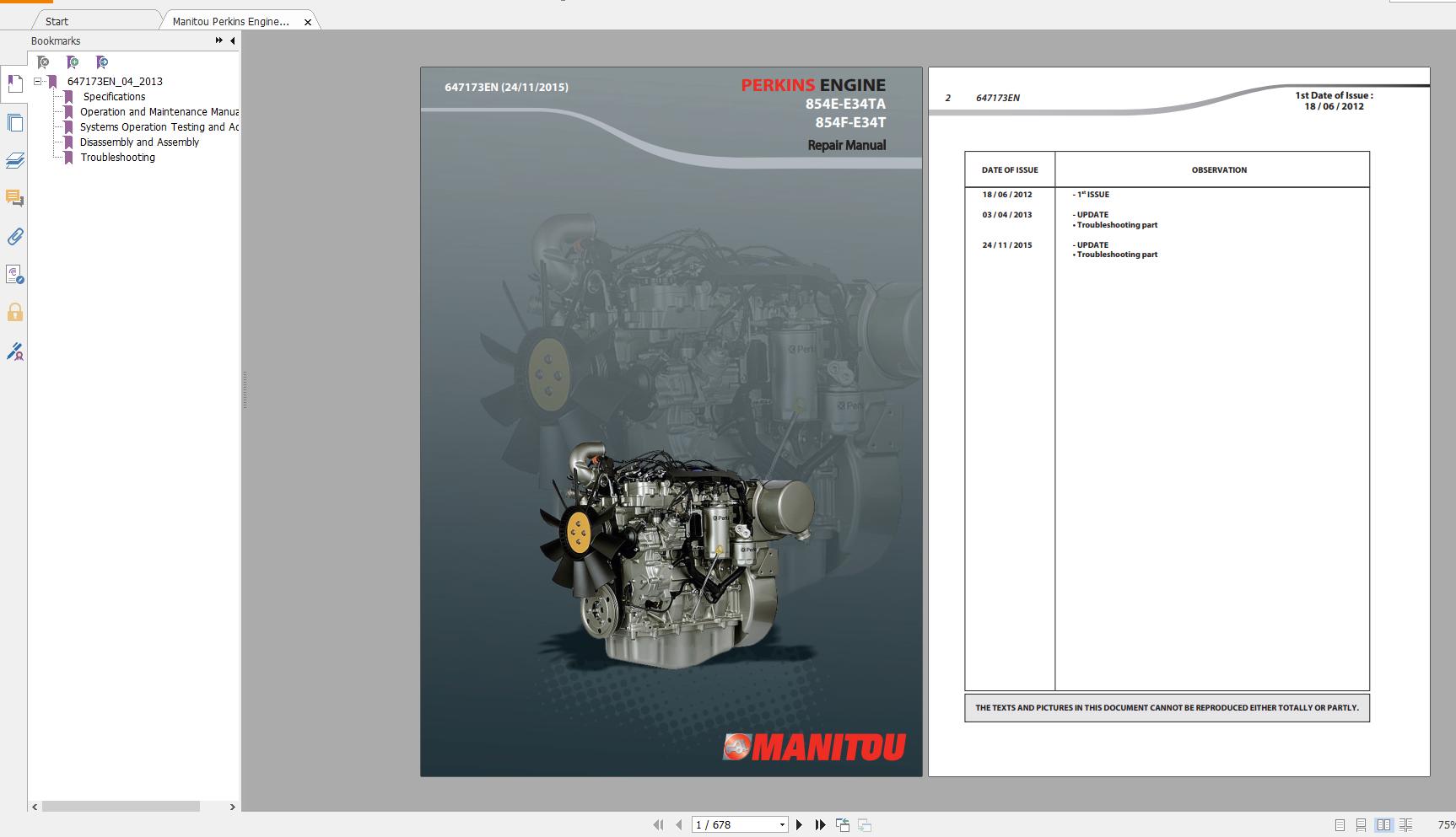 MANITOU PDF DVD 3 15.8 GB Service and Parts Manual