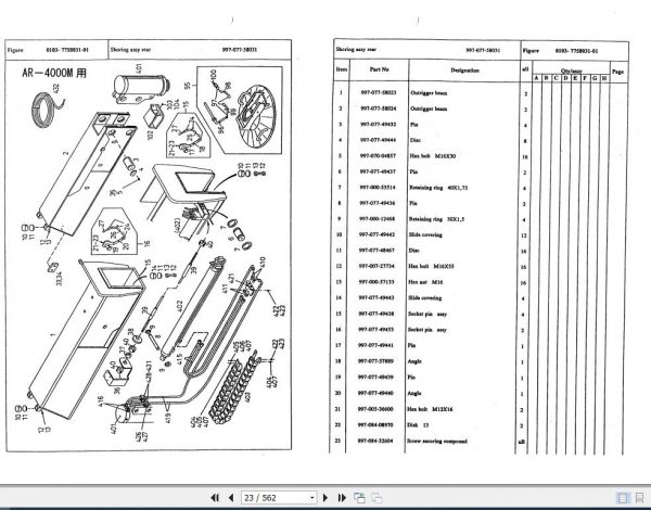 Tadano Faun RTF600-7_P1-5J Parts Catalog EN