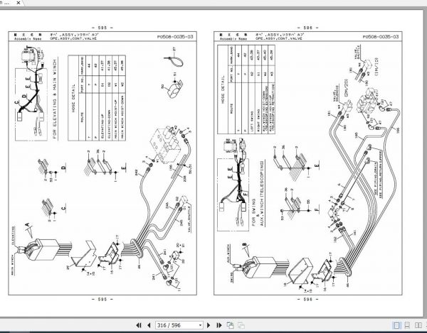 Tadano Rough Terrain Crane GR-600EX-3_P1-2EJ Parts Catalog EN+JP