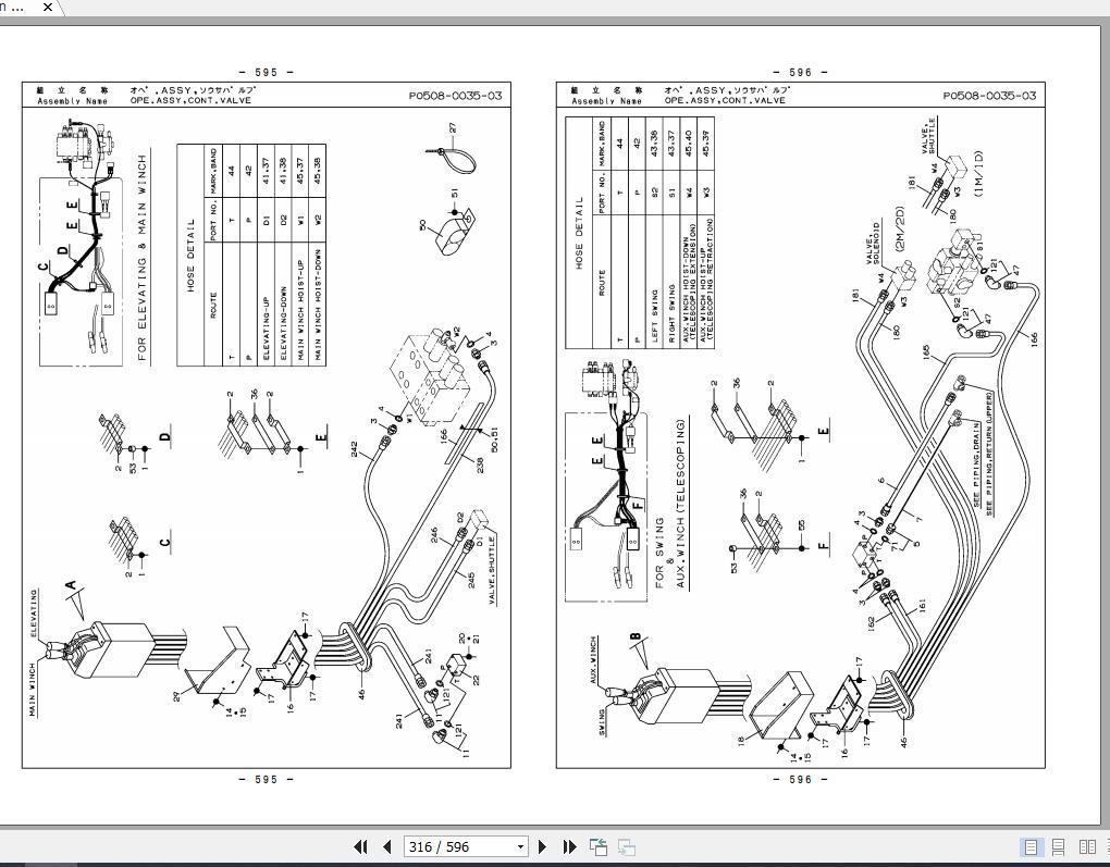 Tadano Rough Terrain Crane GR-600EX-3_P1-2EJ Parts Catalog EN+JP