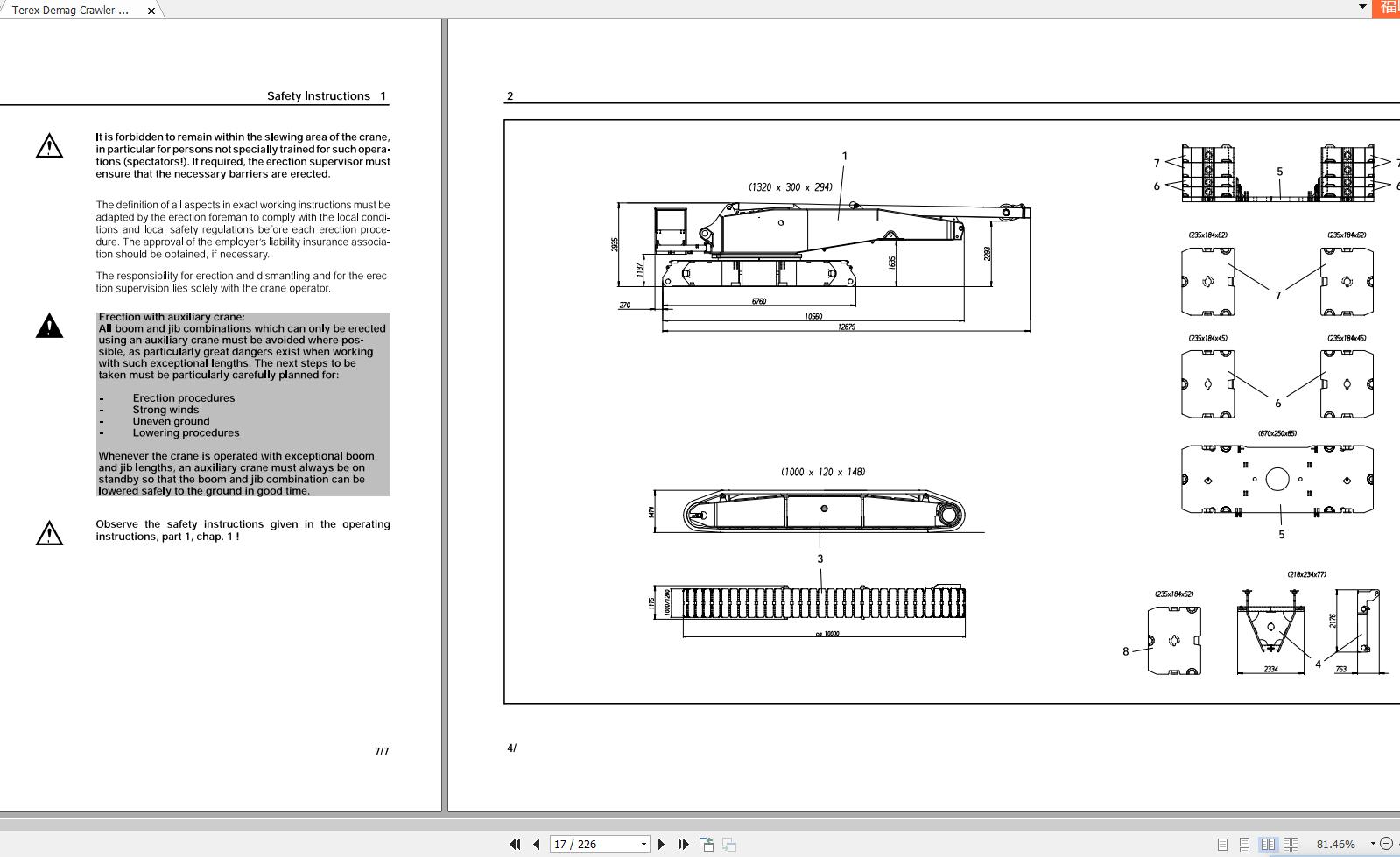 Terex Demag Crawler Crane CC2800-1 600T Mounting Manual