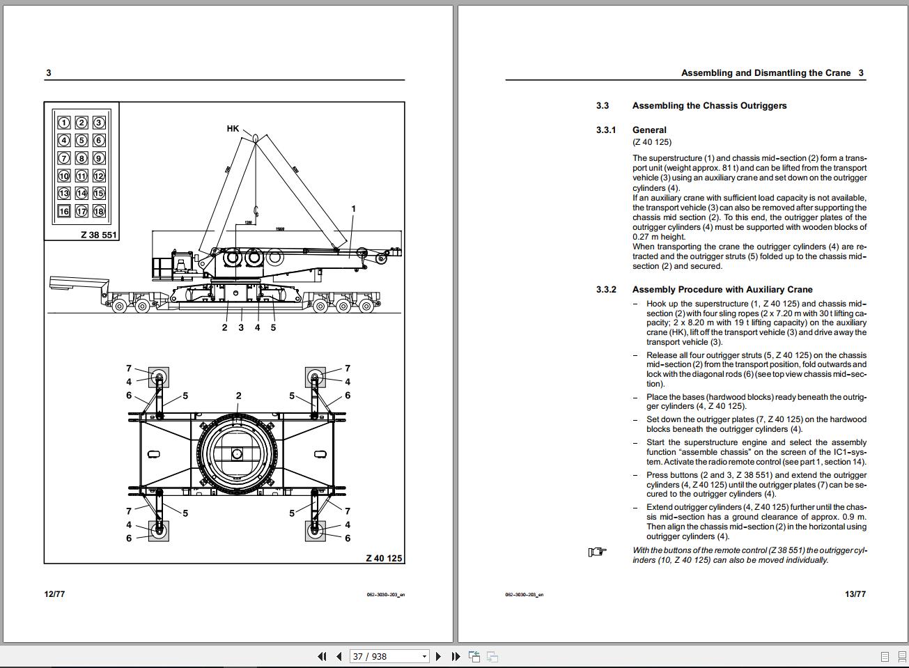 Terex Demag Crawler Crane CC2800-1 600T Mounting Manual