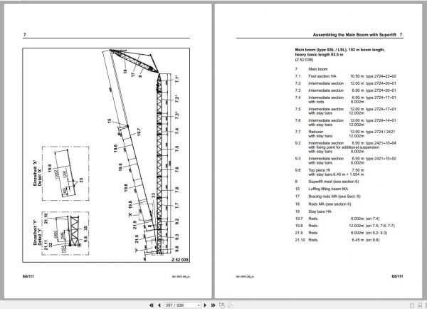 Terex Demag Crawler Crane CC2800-1 600T Mounting Manual