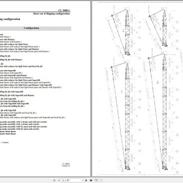 Terex Demag Crawler Crane CC2800-1 600T Operator Manual