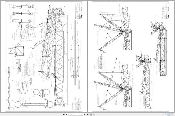 Terex Demag Crawler Crane CC2800-1 600T Rigging Configurations