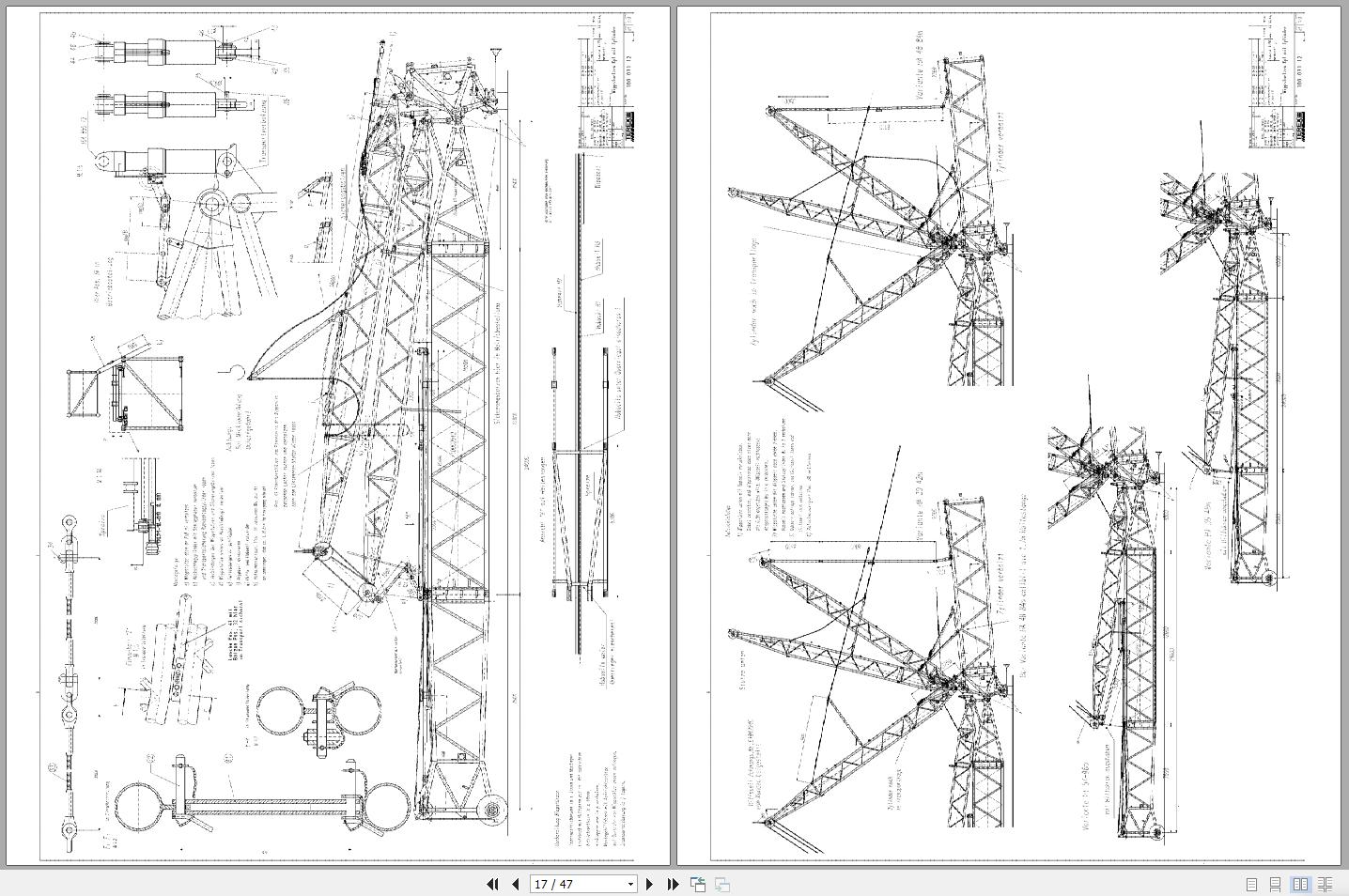 Terex Demag Crawler Crane CC2800-1 600T Rigging Configurations