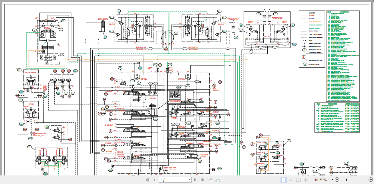 Case CX490C CX500C Hydraulic Excavator Electrical Schematic