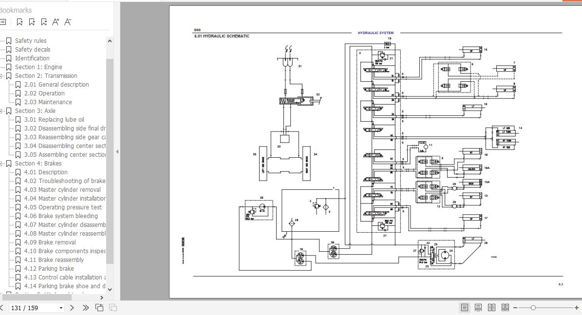 Fiat Hitachi Motor Grader G80 Service Manual