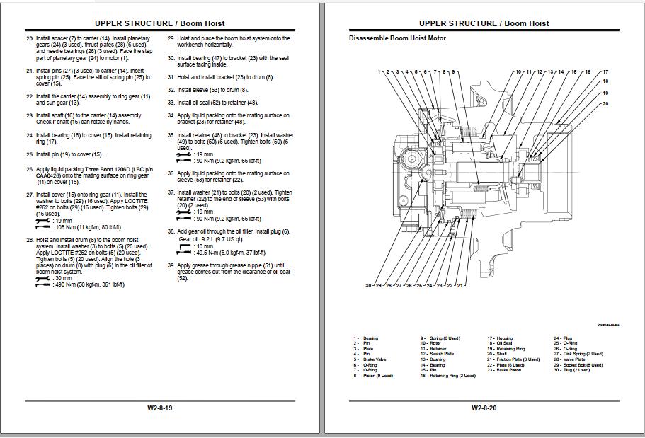 Linkbelt Lattice Boom Crawler Crane 218 HSL Service Manual