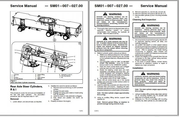Linkbelt Rough Terrain Crane RTC 8010 80110 80100 XP II Series Service ...